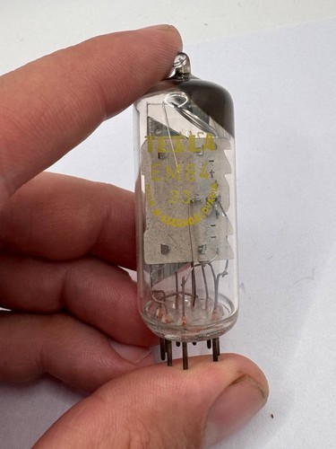 1x Tesla EM84 = 6FG6 = 6E2 = 6E3P Vintage Vacuum Magic Eye Tube / NEW ...