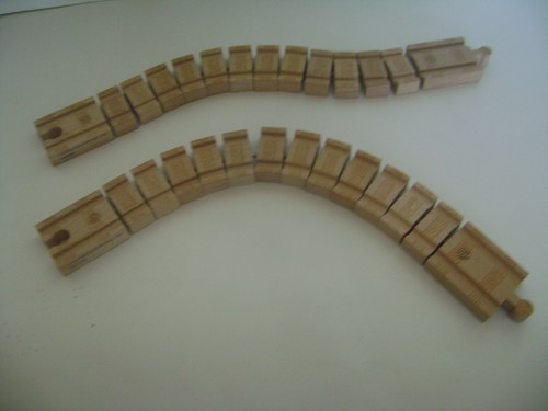 2 Thomas & Friends Wooden Railway Train Wacky Flexible Bendable Track ...