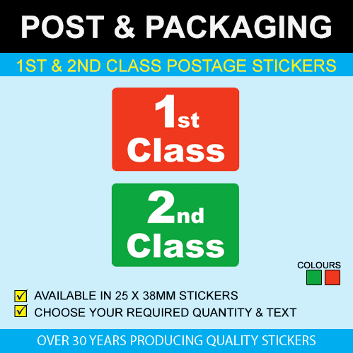 1st & 2nd Class Postal Stickers | eBay