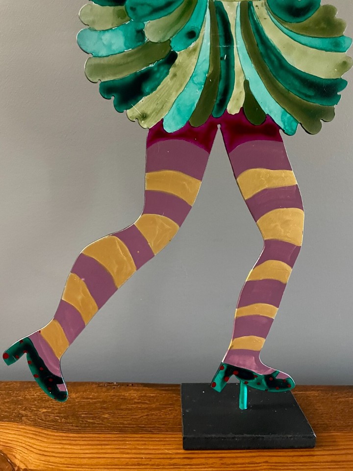 Collectible Judie Bomberger Cirque du Soleil Clown Crow Mama Metal Art ...