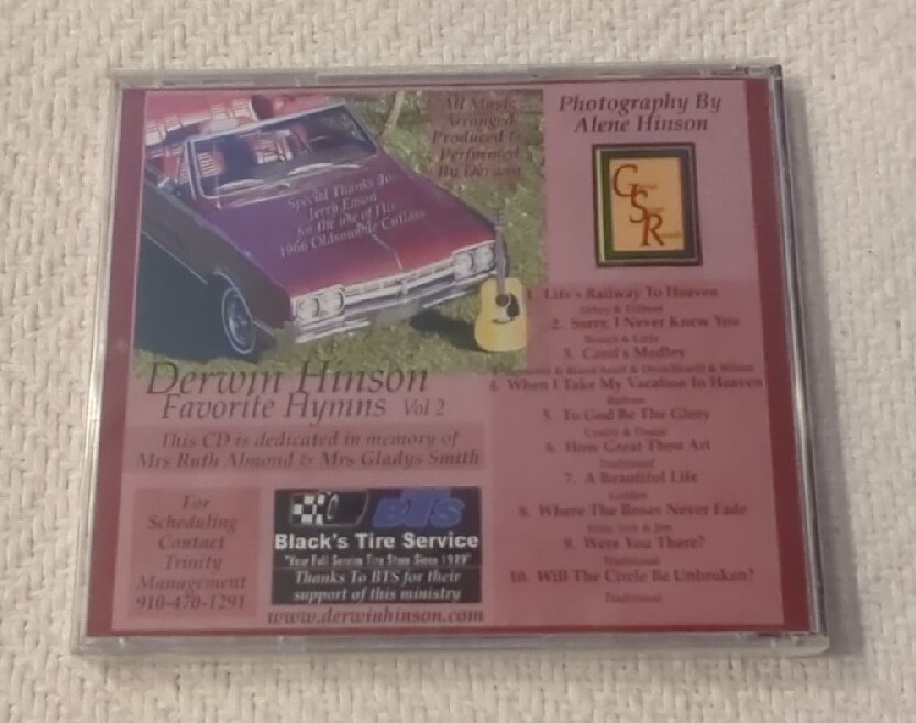 Derwin Hinson ~ Favorite Hymns Volume 2 (2005, Audio CD) ~ BRAND NEW ...