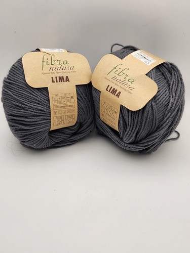 LOT OF Fibra Natura Lima Yarn Skein Color GRAY - 2 balls | eBay