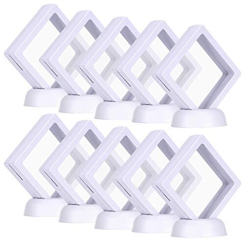 10 Pack 3D Floating Coin Display Stand for AA Medallions Challenge ...