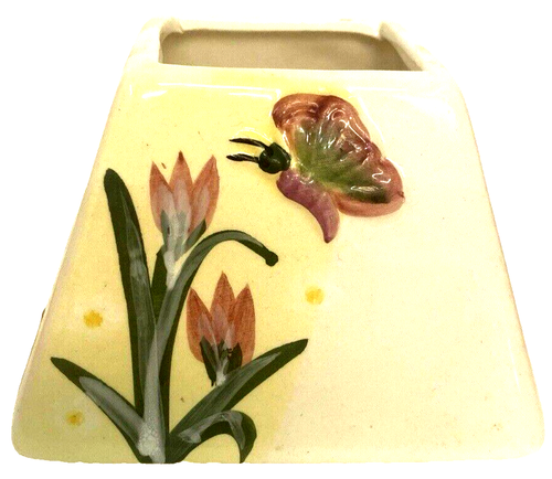 ceramic candle jar topper butterfly cutouts flowers butterflies | eBay