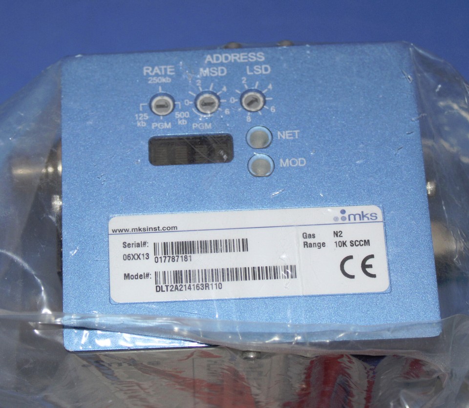 NEW MKS DELTA II 2-zone Flow Ratio Controller N2 Range 10K SCCM ...