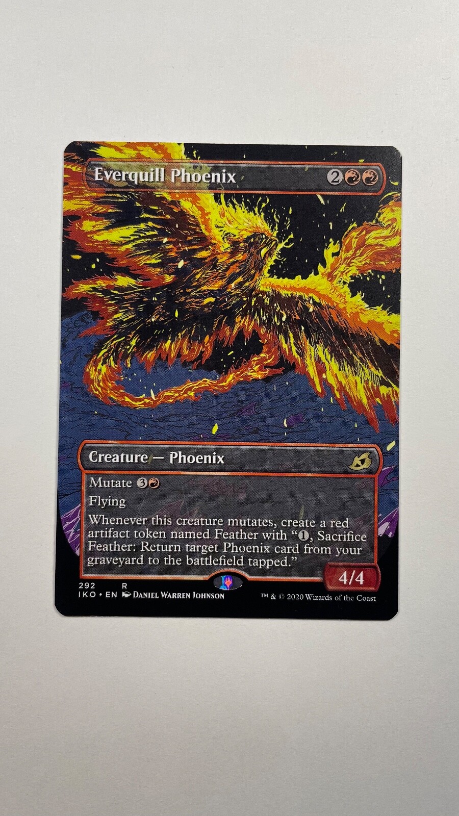 MTG Ikoria Lair of Behemoths Everquill Phoenix Showcase #292 Magic the ...