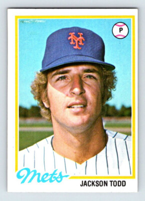 JACKSON TODD New York Mets 1978 Topps Baseball Card B183 | eBay