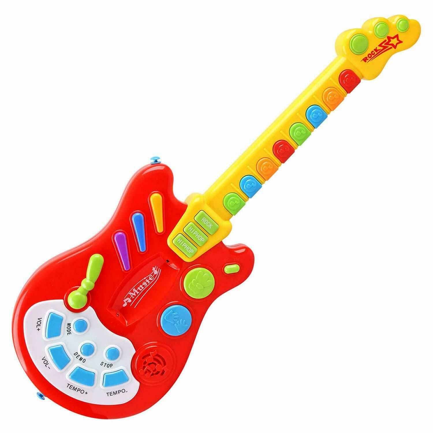Electric Guitar Toy With Sound And Lights Music notes instrument for ...