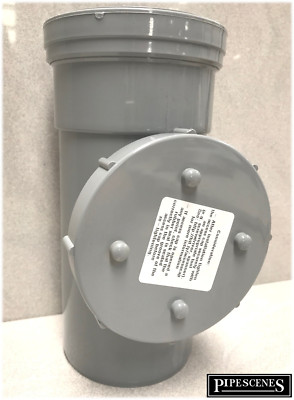 Soil Pipe Access Rodding Point Inspection Eye 110mm Grey Single Socket ...