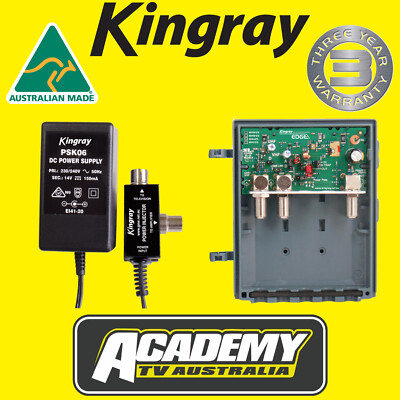 MHW25F KINGRAY DIGITAL TV UHF MASTHEAD AMPLIFIER BOOSTER INC PSK06 ...