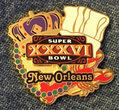 Super Bowl 36 Pin~XXXVI~New Orleans~Original Logo~Superdome~Patriots ...