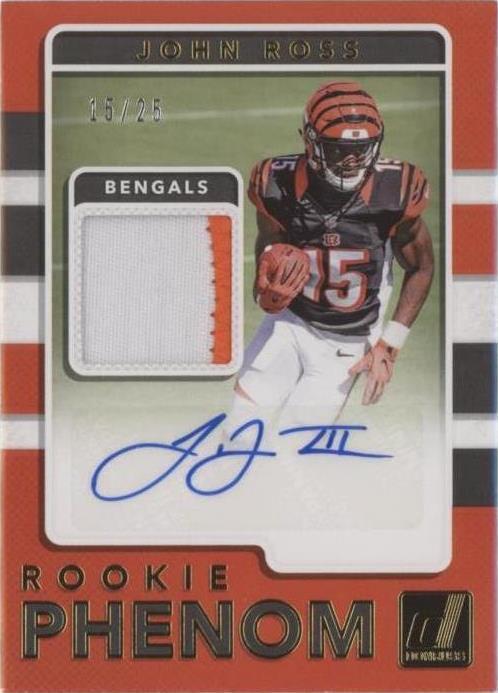 2017 Panini Donruss - Rookie Phenom Jersey Autographs John Ross #RPJ-JR ...