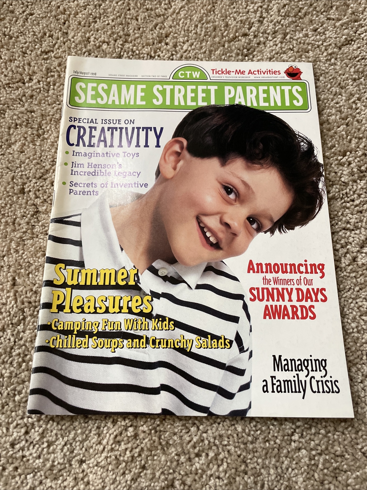 Vintage Sesame Street Parents Magazine July/Aug 1998 | eBay