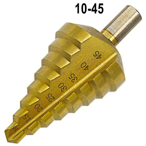 Hss Multiple Hole 8 Sizes 10/15/20/25/30/35/40/45mm Titanium Step Drill ...