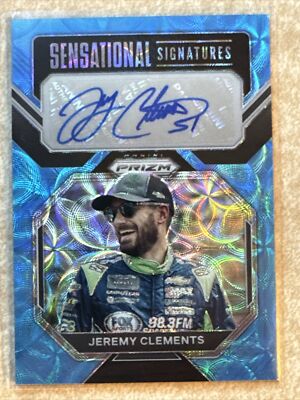 2023 Panini Prizm NASCAR Jeremy Clements Autograph Carolina Blue Scope ...