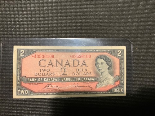 CANADA 1954 -RARE - * 2$ TWO DOLLAR REPLACEMENT BANKNOTE CIRCULATED | eBay