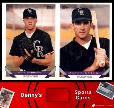 1993 Topps #579 Neil Garret / Jason Bates CPC, RC Colorado Rockies | eBay