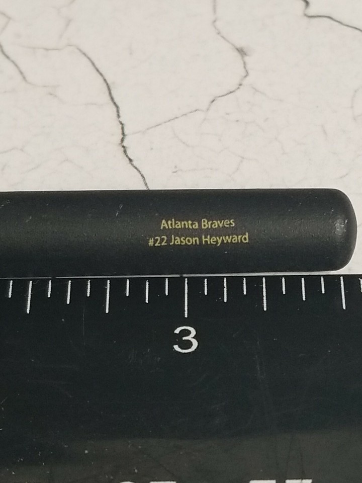 Atlanta Braves Jason Heyward MLB Mini Baseball Bat Sports 3.5" Long ...