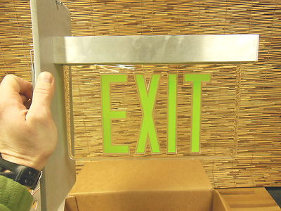 Cooper Designer Sure-lite EXIT sign green aluminum ELX LED | eBay