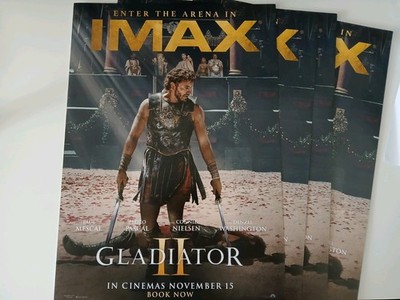 Gladiator 2 Original A3 IMAX Cinema Poster 4 posters | eBay