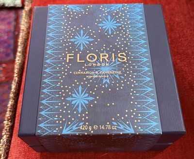 FLORIS London Cinnamon & Tangerine Large Candle-3-Wick-Limited Ed-14.78 ...