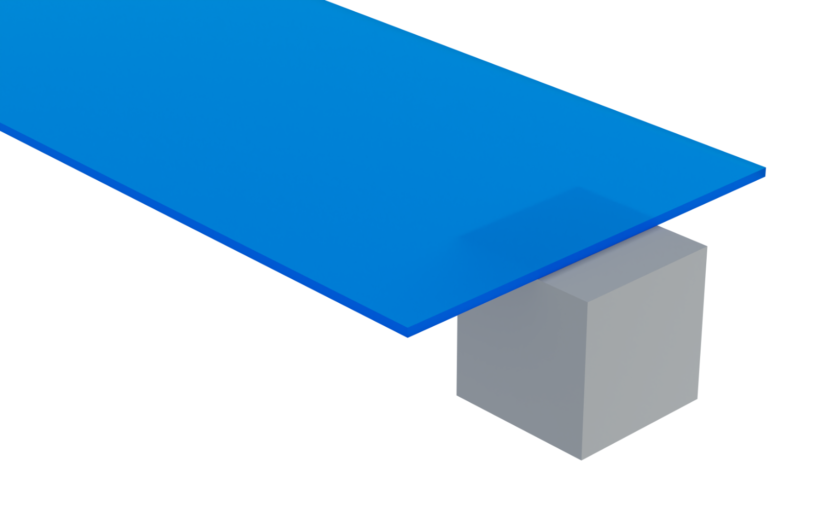 Acrylic Translucent Sheet, 2051 Blue 3MM 1/8" Thick, 24" W x 30" L | eBay