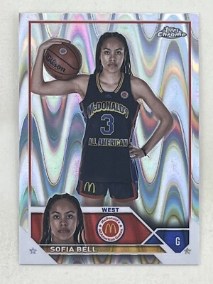 Sofia Bell 2023 Topps Chrome McDonald's All American RayWave Refractor ...