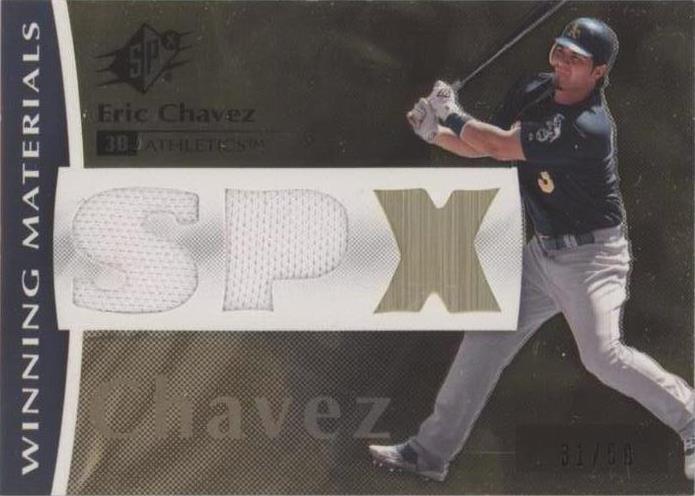 2008 SPx - Winning Materials Eric Chavez #WM-EC Spx Dual Swatch /50 ...