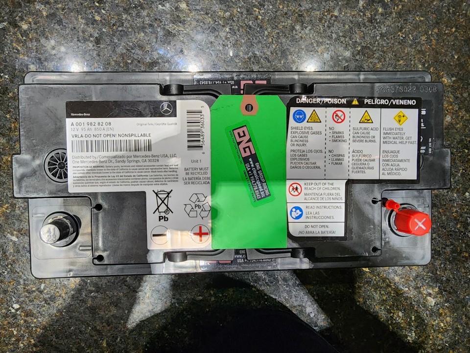 2024 Mercedes-Benz AMG Primary Starter Battery | A0019828208 | 75Ah ...
