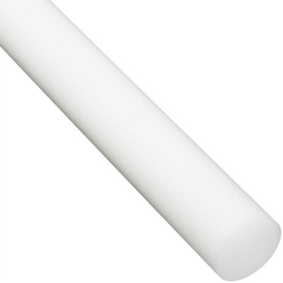 Acetal Natural Copolymer Rod, Various Diameters, 12" Lg - Delrin ...