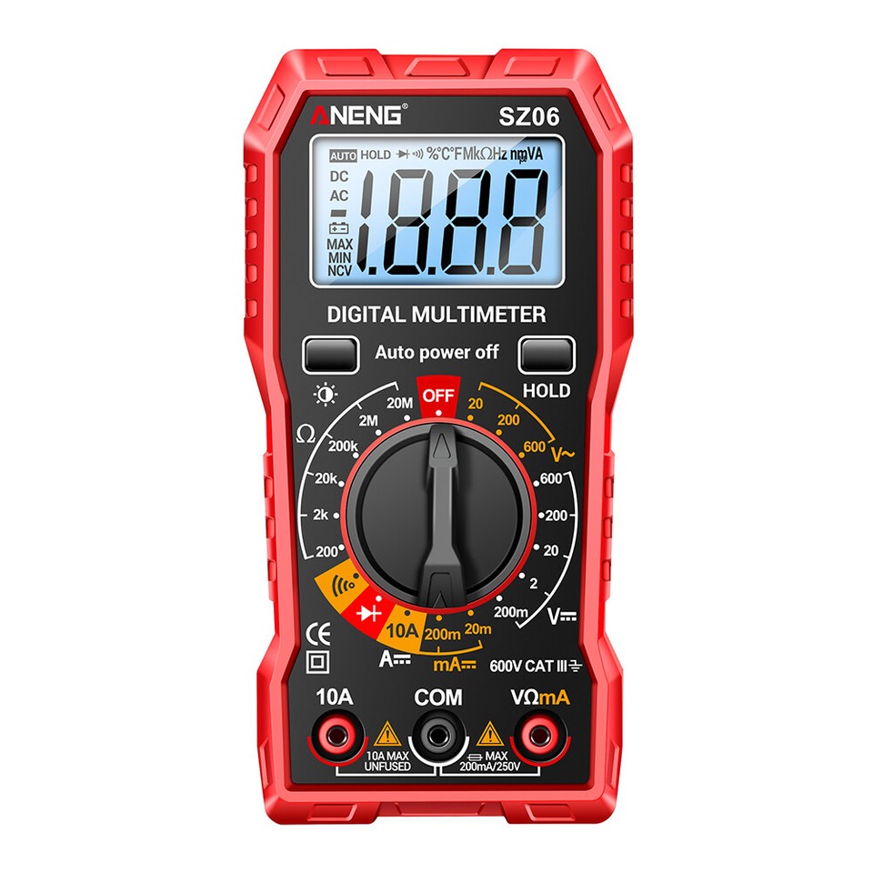 Digital Multimeter 2000 Counts Intelligent Multimeter Voltage Detector ...