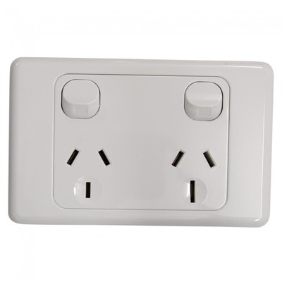 Double 10Amp + 15Amp Powerpoint / GPO Outlet ELECTRICAL FREE SHIPPING ...