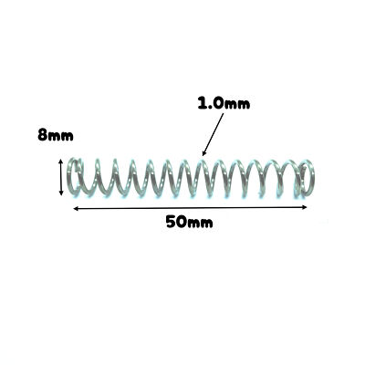 2pcs Compression Spring 304 Stainless Steel 1.0mm x 8mm x 50mm | eBay ...