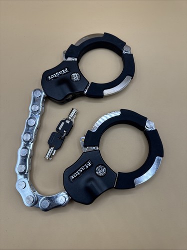Master Motorcycle Chain Lock Handcuff Tough Under Fire EXCELLENT ...