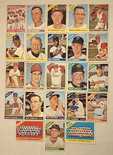 1966 Topps Baseball Lot Of 23 Cards | eBay