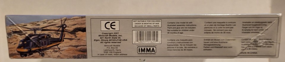 Minicraft Model Kits U.S. Customs Blackhawk 1/48 Scale Plastic Model ...