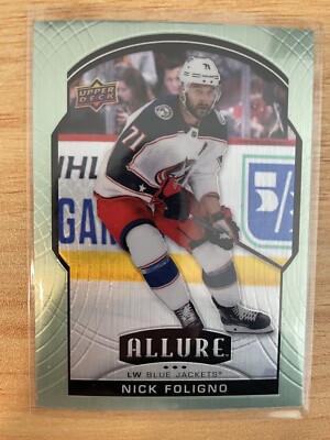 2020-21 Upper Deck Allure Nick Foligno Steel Parallel 51 SP Columbus ...