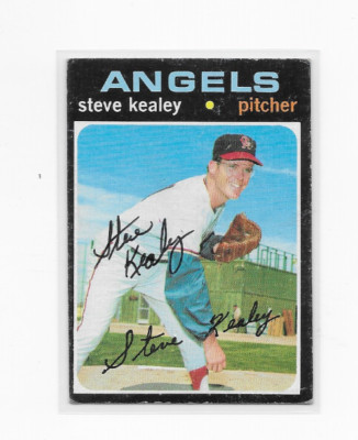 1971 Topps Steve Kealey Autographed Card California Angels In Person ...