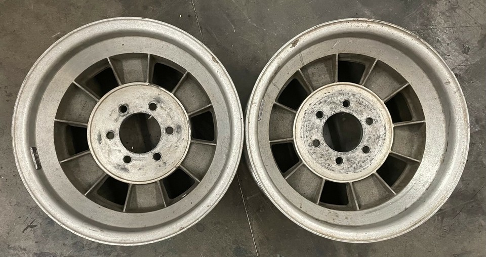 Halibrand ? 6x16 vintage racing wheels aluminum SCCA SCTA flathead ford ...