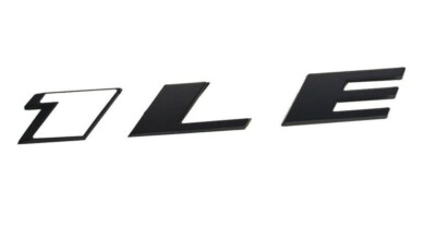 1x 1LE Emblem Badge Letter Rear Side for 1LE Door Genuine Black White ...