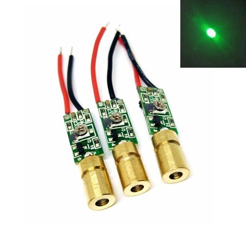 3pcs Mini Green Laser Light 515nm 520nm 5mw Green Laser Diode Dot ...