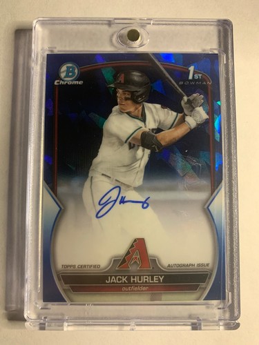 2023 1st Bowman Chrome Sapphire #CDAJH Jack Hurley Auto Blue #D /199 RC ...