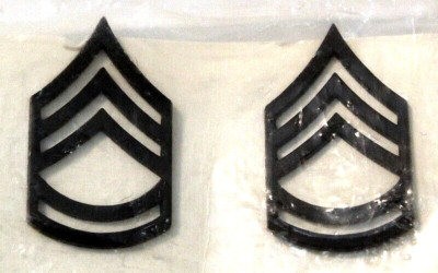 US Army Sergeant First Class Subdued Rank Insignia Collar Pins Pair | eBay
