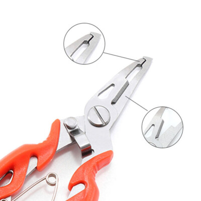 NEW Fishing Pliers Scissors Line Cutter Braid Split Ring Tool Lip Grip ...