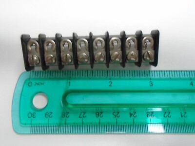 Terminal screw welded block connector Bakelite Strip 8 positions sold ...