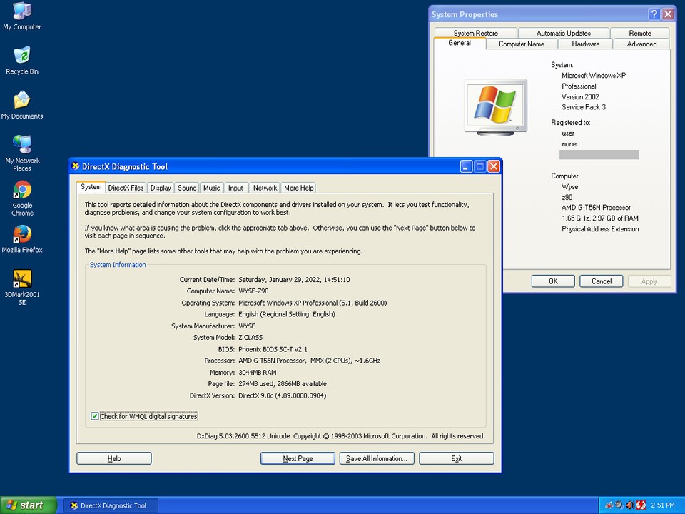 Windows XP Retro Gaming PC - 1.65ghz CPU, Radeon HD6320, 4GB Ram, 16GB ...