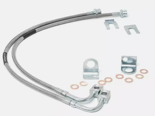 Rough Country Extended Rear Brake Lines For Jeep Wrangler JK 2007-2017 ...
