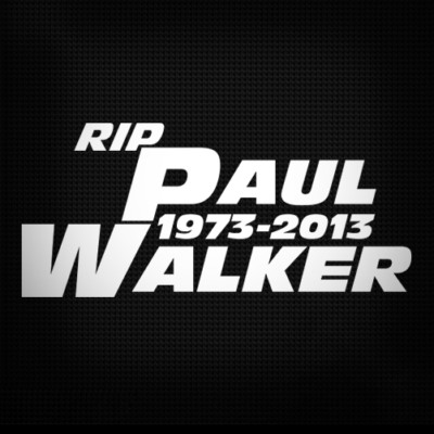 Paul Walker RIP Memorial Decal Sticker For Car Van Window Bumper Fast ...