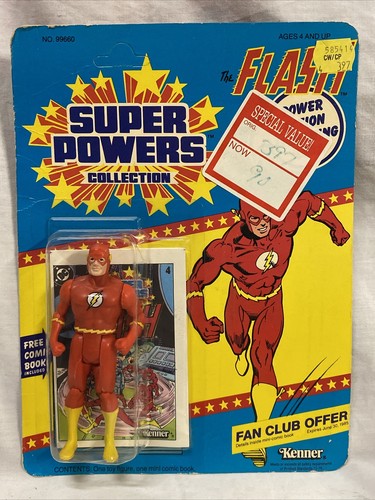 UNPUNCHED 1984 Kenner SUPER POWERS "The Flash" Action Figure DC COMIC ...