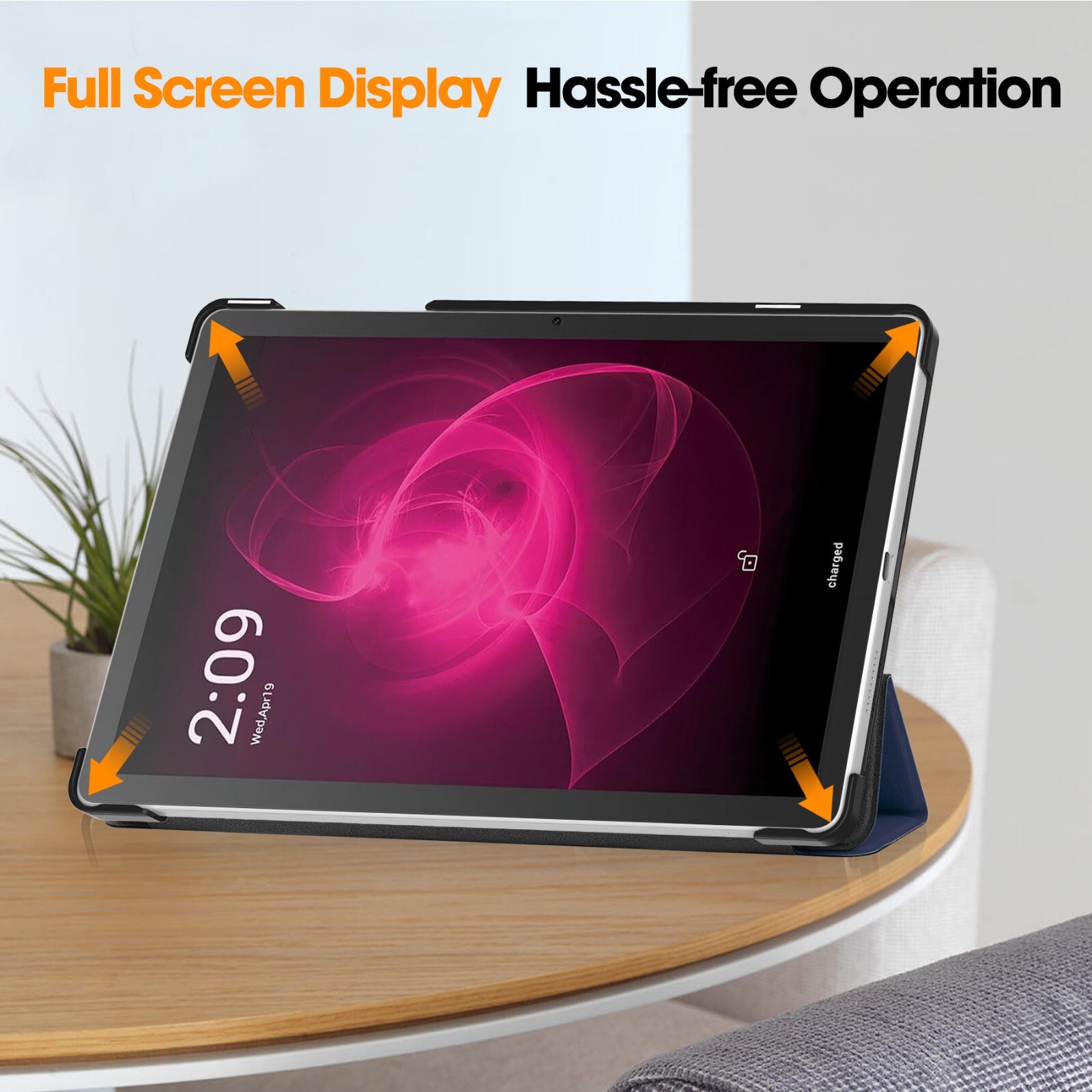 Case for T-Mobile Revvl Tab 5G Folio Protective Stand Cover with Auto Sleep/Wake | eBay